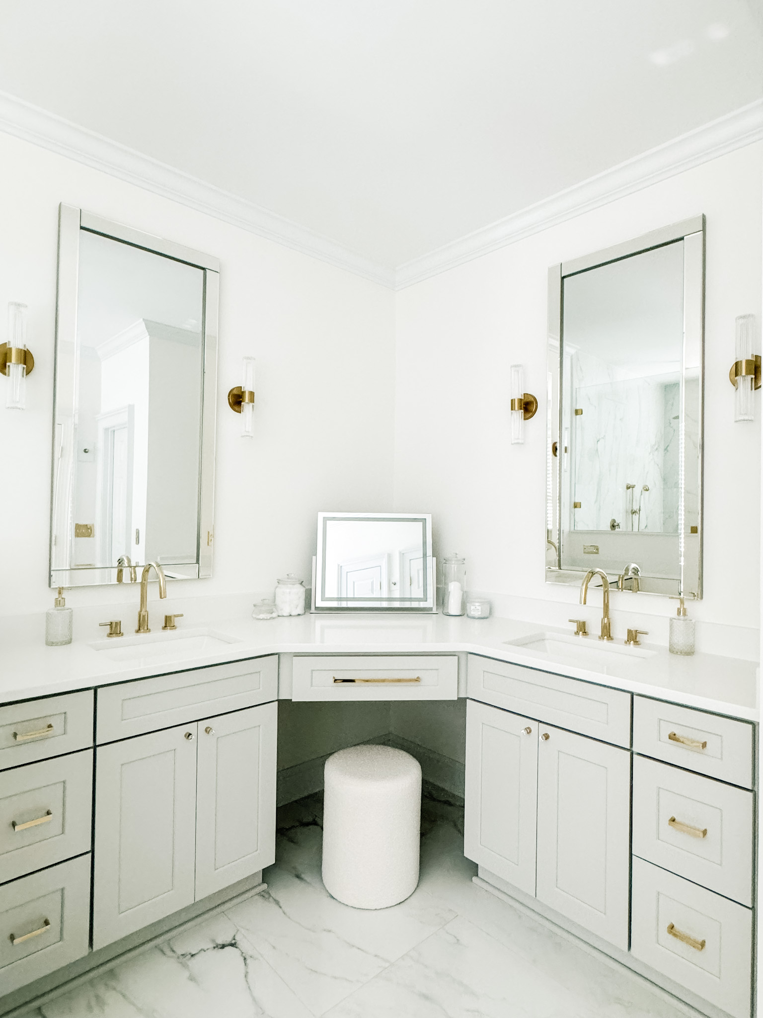 Modern Glam Bathroom Renovation - Mal and Jess